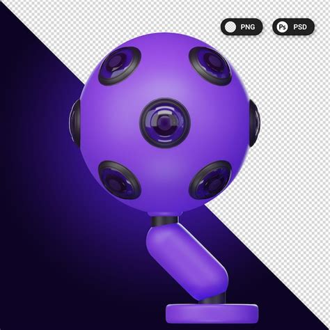 Premium Psd Vr Camera Virtual Reality Icons Set Ux Ui Web Design Elements 3d Rendering