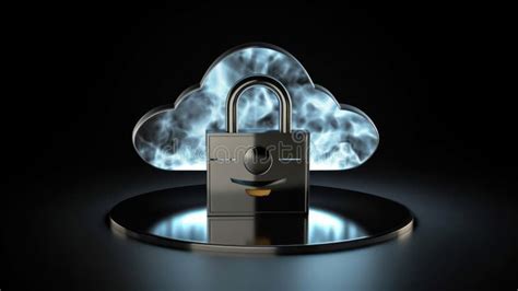 A Shield With A Display Of A Padlock Indicating The Security Measures For Cloud Computing
