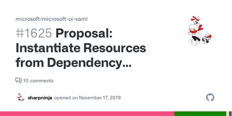 proposal instantiate resources from dependency injection · issue 1625