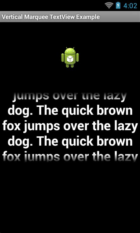 Github Ayltaiandroid Lib Verticalmarqueetextview A Custom Textview With Vertical Marquee Effect