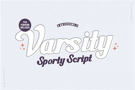 Varsity Sport Script So Fontsy