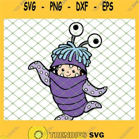Boo Monsters Inc Svg Png Dxf Eps 1 Svg Cut Files Svg Clipart Silhouette