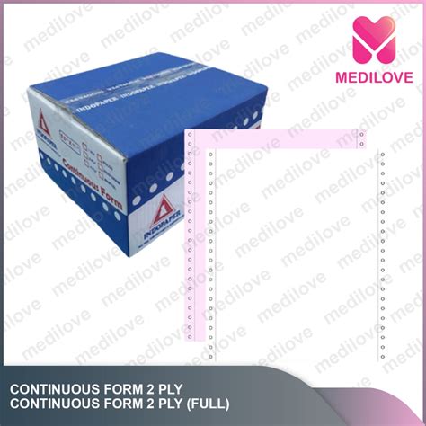 Jual Continuous Form 2 Ply Ncr Ekonomis Ukuran Wartel Perforasi Full Merk Indopaper Continuous