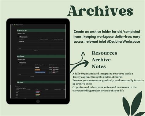 Notion Second Brain Template Notion Dashboard Notion Template 2023 Notion Planner Notion All