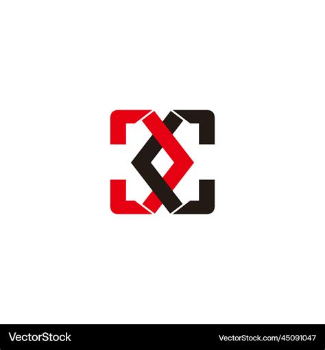 Letter Cc Linked Colorful Overlap Logo Royalty Free Vector