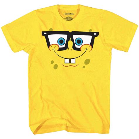 Spongebob Squarepants Nerd Glasses Face T Shirt Animationshops