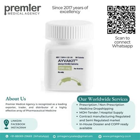 Ayvakit Avapritinib Tablets At ₹ 5570 Bottle Avapritinib Tablet In