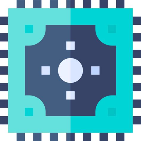 Processor Basic Straight Flat Icon Processor Basic Straight Flat Icon