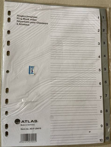 File Divider A4 Plastic Divider With Numbers 1 10 The School Box File Divider A4 Plastic Divider With Numbers 1 10 The School Box