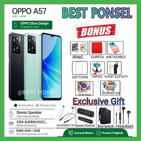 Jual OPPO A57 RAM 4 64 GB A57 2022 RAM 4GB 4GB Expansion A57 4 64 GB A16 3 32 GB A17 4 64