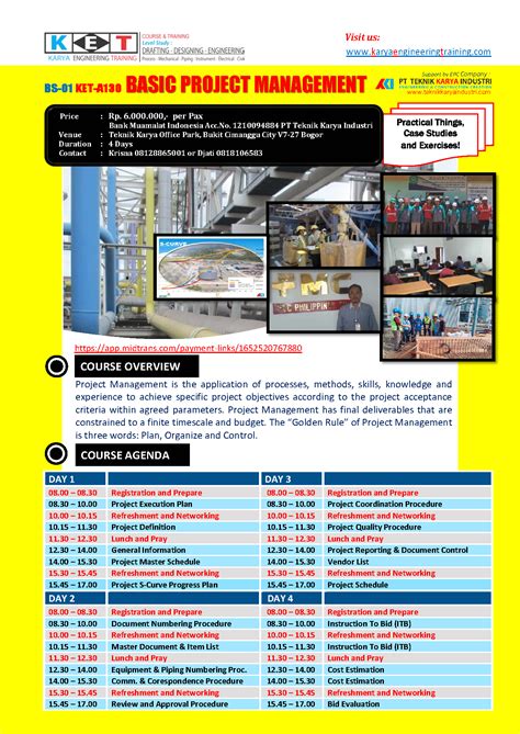 BASIC PROJECT MANAGEMENT Karya Engineering Training