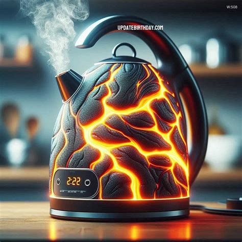 Boiling With Style Volcano Shaped Kettle Erupts Into Your Kitchen Ub