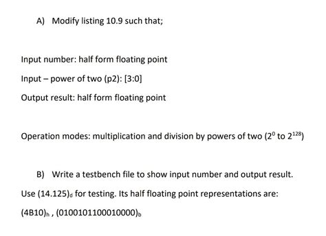 solved a ﻿modify listing 10 9 ﻿such that input number half