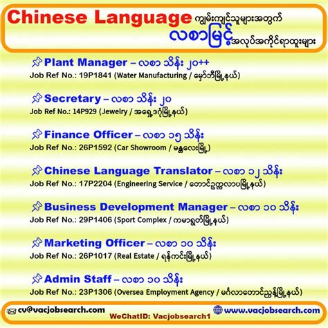 Vac Jobsearch On Linkedin Vac Jobs Jobagencymyanmar Recruitmentageancymyanmar