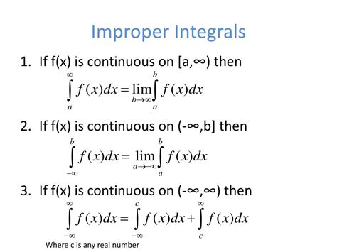 PPT Improper Integrals PowerPoint Presentation Free Download ID
