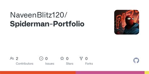 Github Naveenblitz120 Spiderman Portfolio