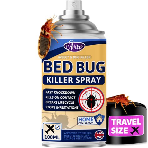 Aviro Travel Bed Bug Spray Fast Acting Professional Grade Bed Bug