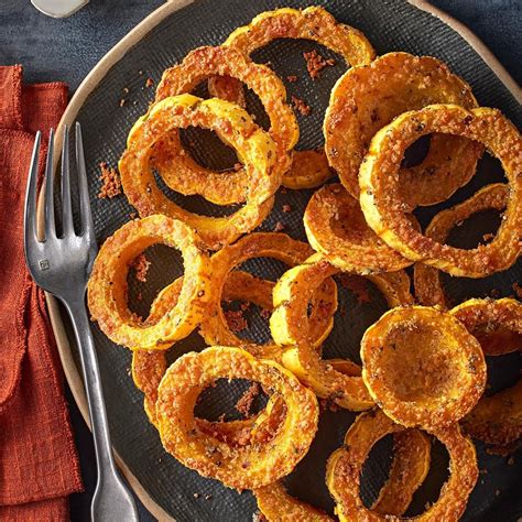 Crispy Delicata Squash Rings Recipe How To Make It