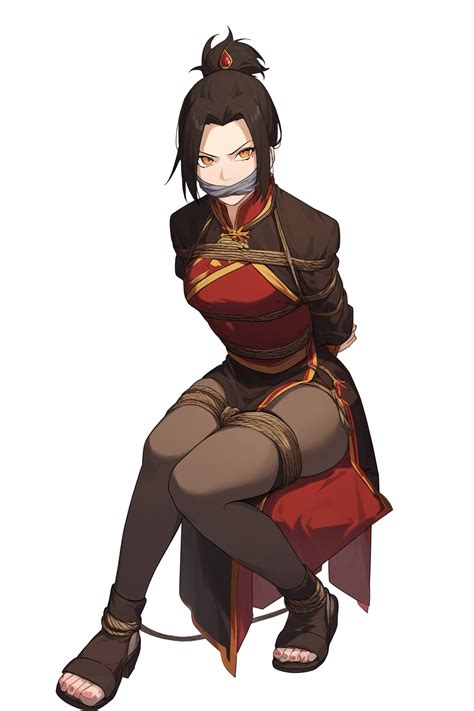 Azula bound and gagged 4 by DemonLeonhart on DeviantArt