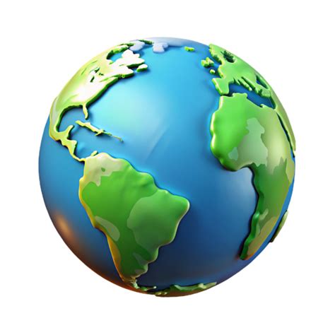 Magnificent Rustic Earth Globe Green Blue Rotating Isolated Authentic