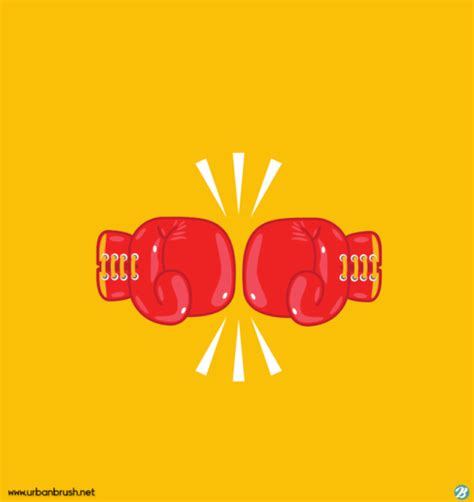권투 대결 일러스트 Ai 무료다운로드 Free Boxing Showdown Vector 어반브러시