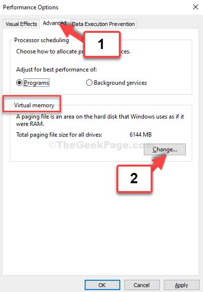 How To Boost Windows Performance Through Virtual Memory Visual Effects