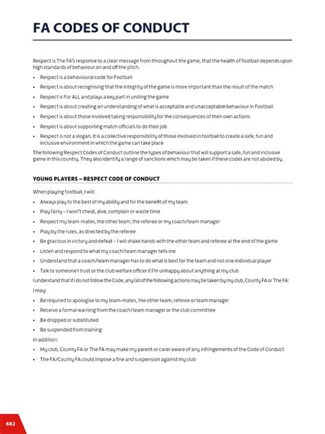 section 29 fa codes of conduct pdf association football