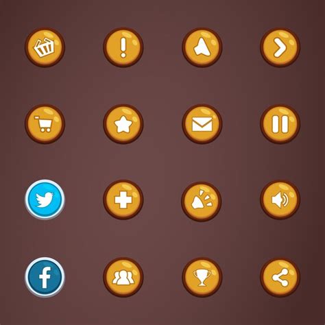 premium vector mobile game icons user interface ui ux