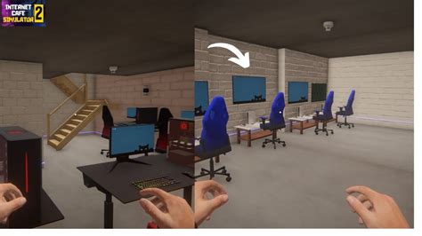 Üst Kata Oyun Konsolarını Kurduk Lİnternet Kafe Simulator 2 4 Youtube