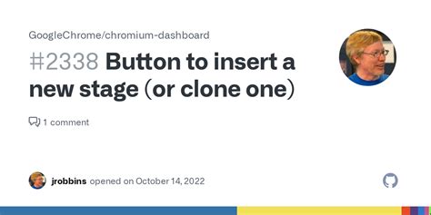 Button To Insert A New Stage Or Clone One · Issue 2338