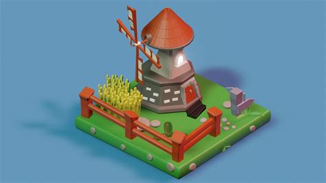 Mill Village Free 3d Model Cgtrader