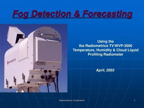 Ppt Fog Detection And Forecasting Powerpoint Presentation Free Download Id 5585616
