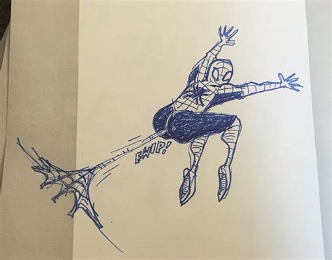 Spiderman Shooting Web Drawings