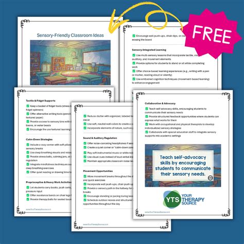 Sensory Friendly Classroom Ideas Free Printable Handout Your