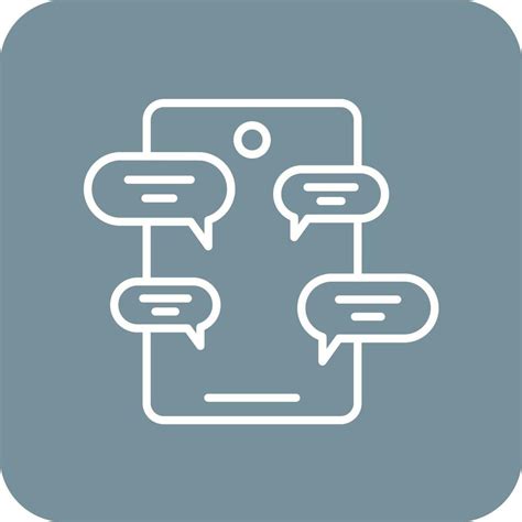 Lot Of Messages Line Round Corner Background Icons 14660777 Vector Art At Vecteezy