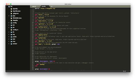 Rails Editor