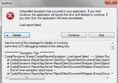 C Crystal Report Load Report Failed In VS2010 Stack Overflow