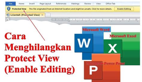 Cara Membuka Protected View Excel 2010 Dengan 3 Metode Tipandroid