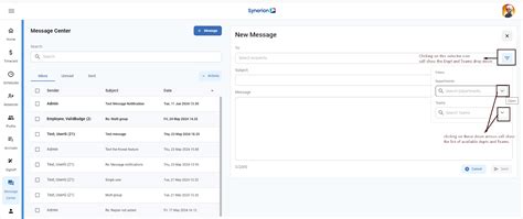 Sending A Message Synerion Agile Help