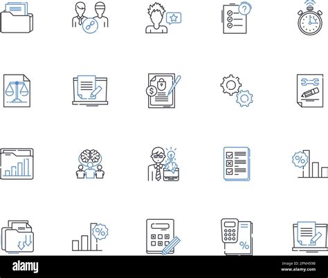 Data Insights Line Icons Collection Analytics Predictions