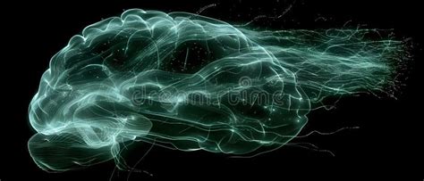 Closeup Image Of A Brain Scan Showing Neural Pathways And Connections
