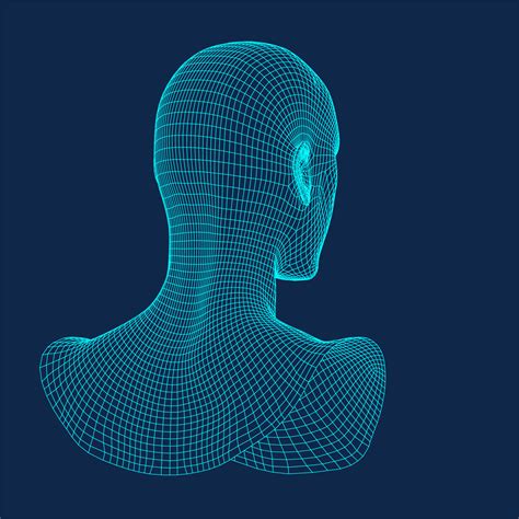 Ai Digital Brain Artificial Intelligence Concept Human Head In Robot