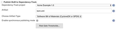 Jenkins Owasp Dependency Track Plugin