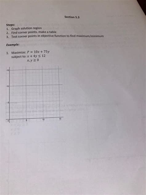 Solved Section 5 3 Steps 1 Graph Solution Region 2 Find