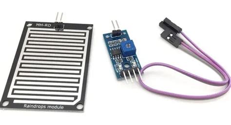 1 Sensor De Chuva Umidade Cabos Para Arduino Mercadolivre