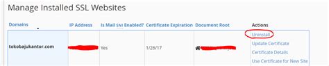 Panduan Cara Menghapus Ssl Di Cpanel Domainesia