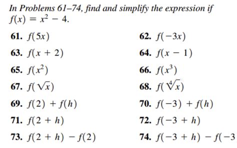 Solved In Problems Find And Simplify The Expression Chegg