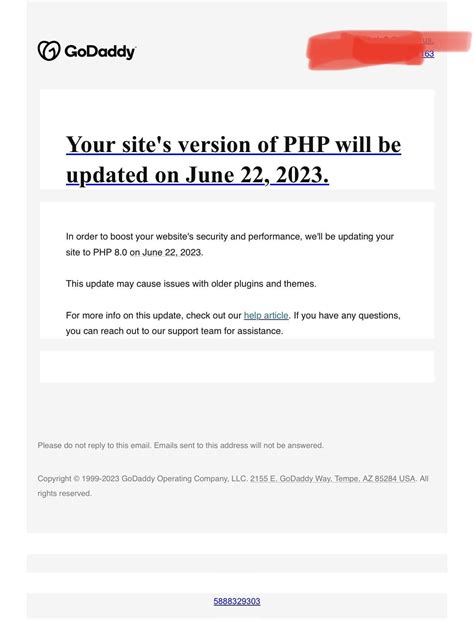 Php Godaddy Upgrade Incoming Rwordpress