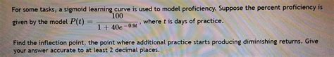 Solved For Some Tasks A Sigmoid Learning Curve Is Used To
