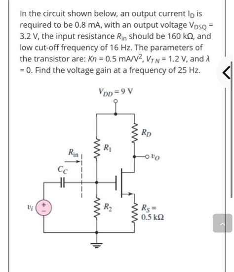 Solved In The Circuit Shown Below An Output Current Lo Is